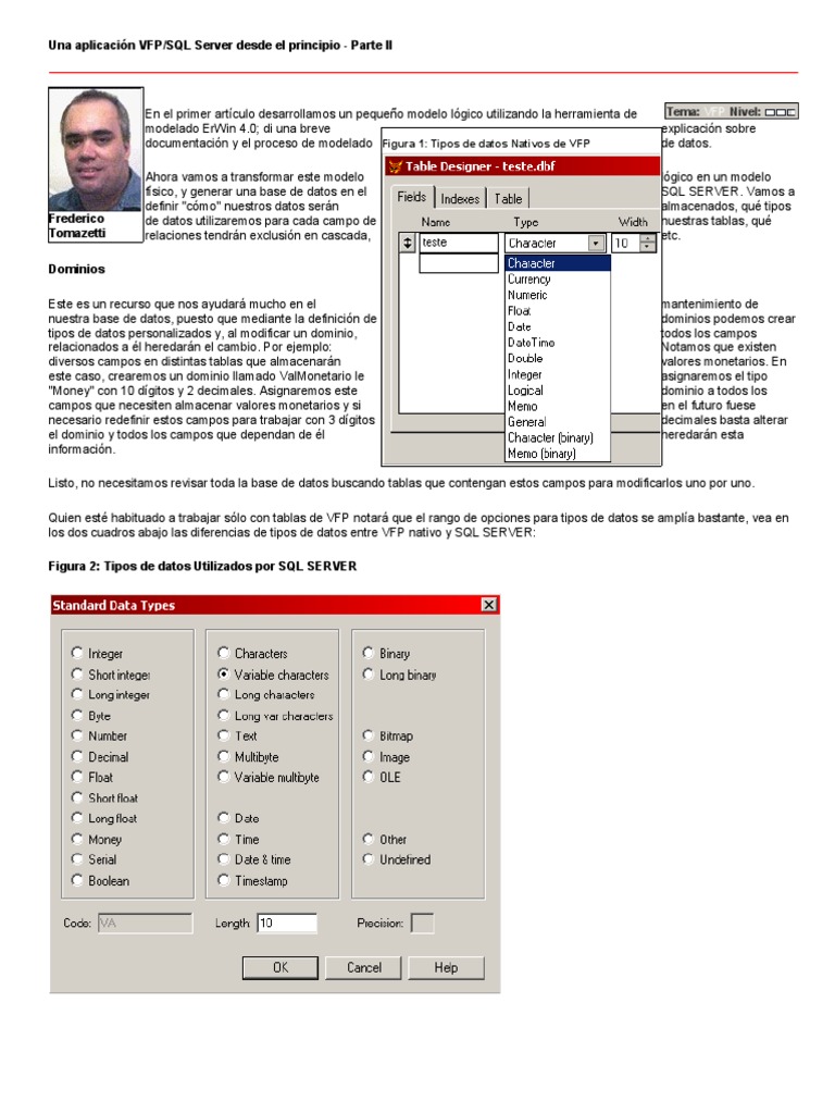 Una Aplicación VFP SQL Server de Principio A Fin Todas Las | PDF | Servidor SQL de Microsoft ...