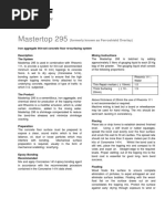Mastertop 20: Concrete Hardening and Dust Proofing Liquid | PDF ...