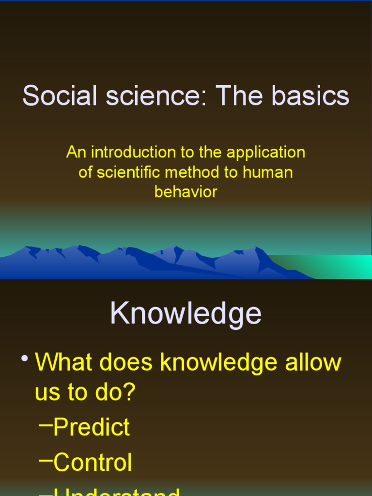 Introduction to Social Science Methods | PDF | Social Science | Science