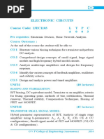 EC205 Electronic Circuits PDF | PDF | Electronic Oscillator | Amplifier