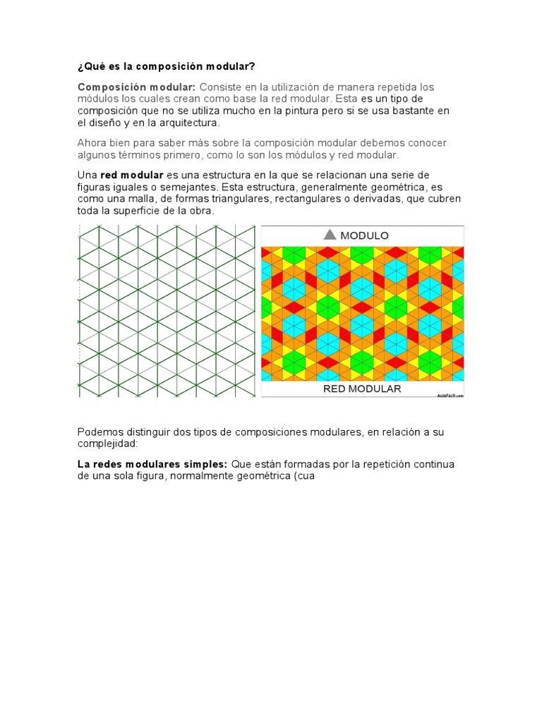 Composición Modular: Estructuras y Tipos | PDF | Triángulo | Geometría