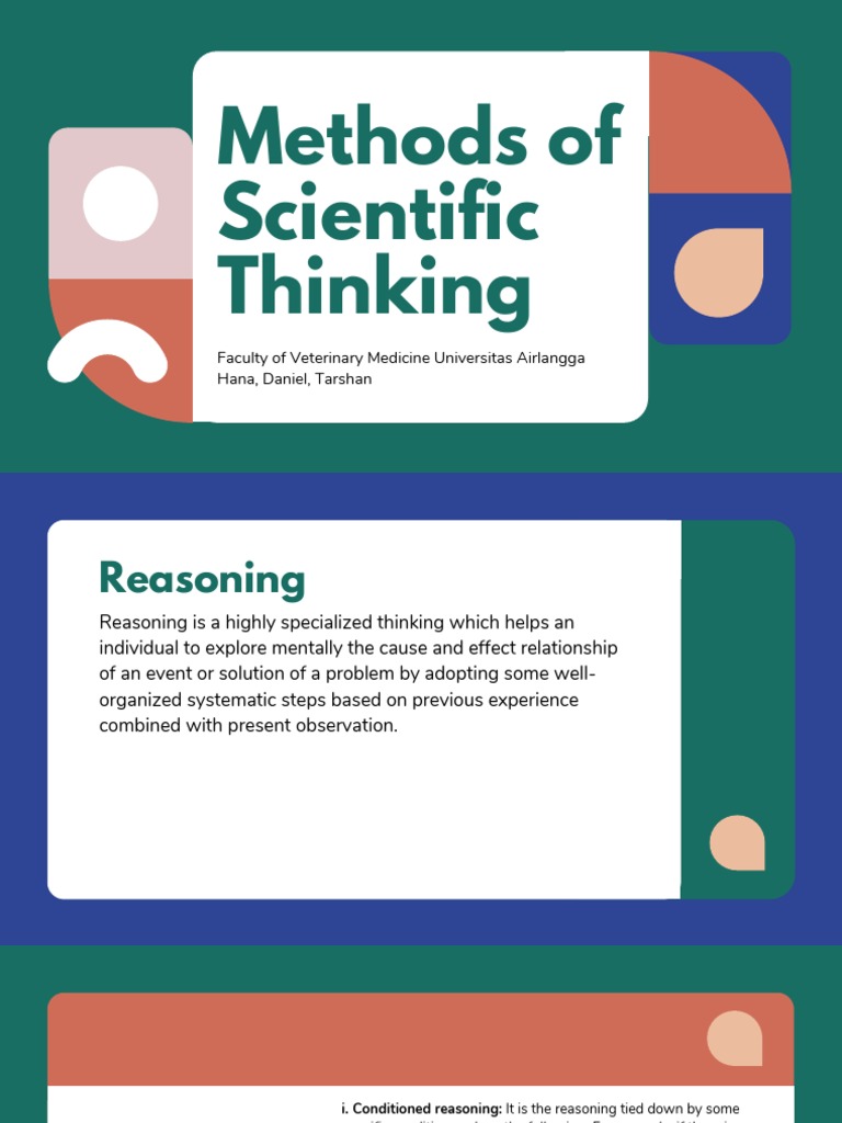 Methods of Scientific Thinking | PDF | Analogy | Reason