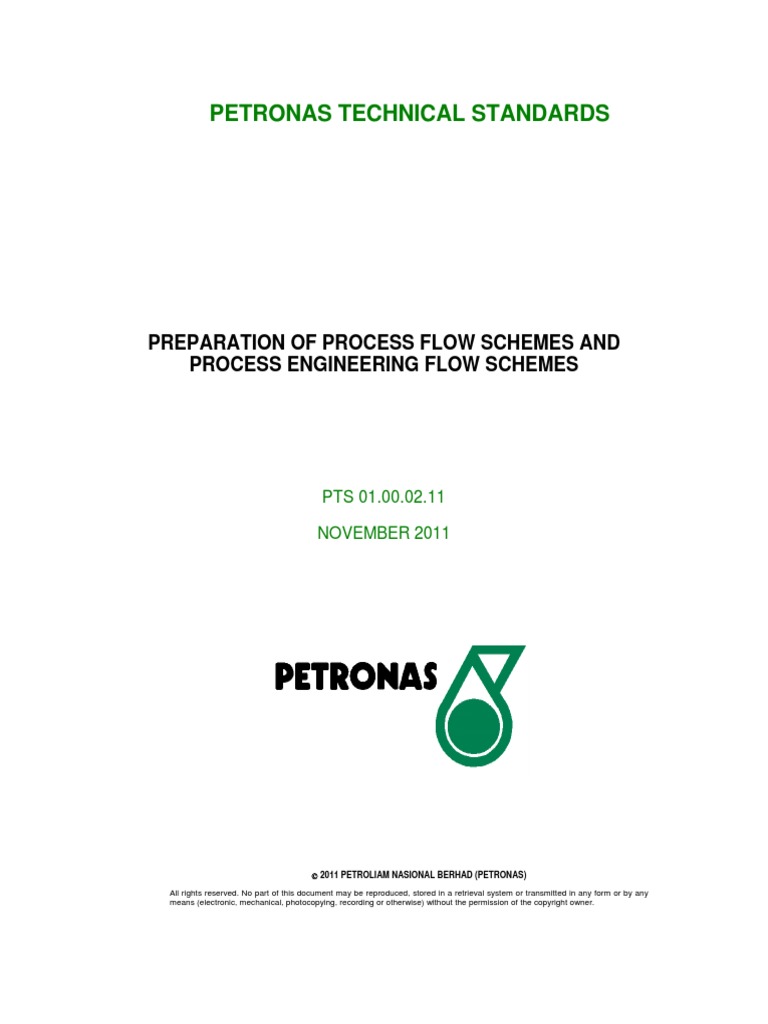 Petronas Technical Standards: Preparation of Process Flow Schemes and ...