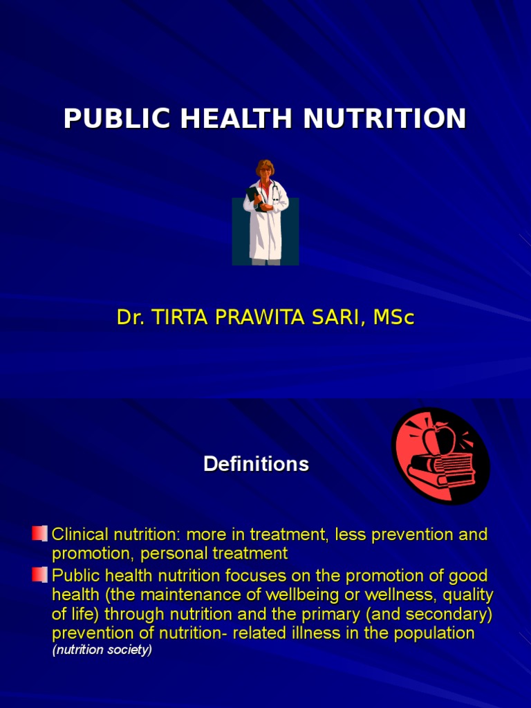Public Health Nutrition 191106 | PDF | Malnutrition | Vitamin A