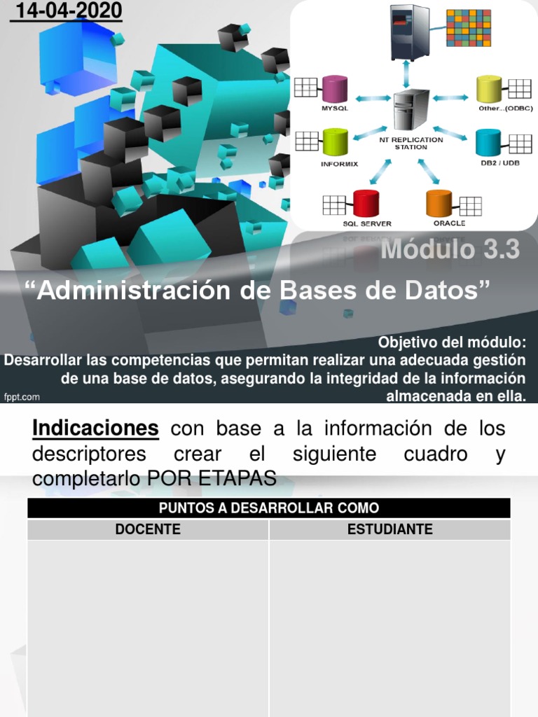 Modulo 3.3 | PDF | Base de datos relacional | Bases de datos
