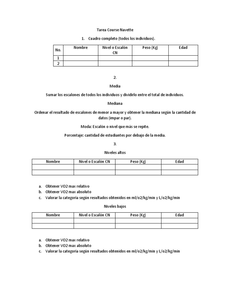 Tarea Course Navette Guia | PDF