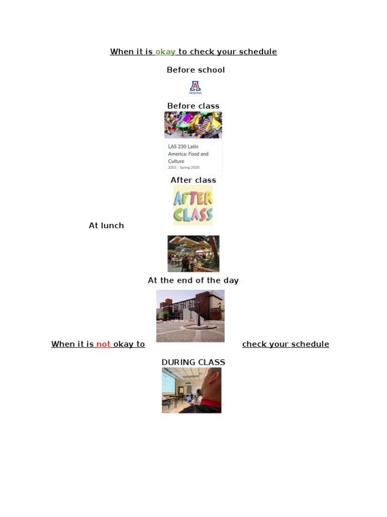 When It Is Okay To Check Your Schedule | PDF | Self-Improvement | Lifestyle
