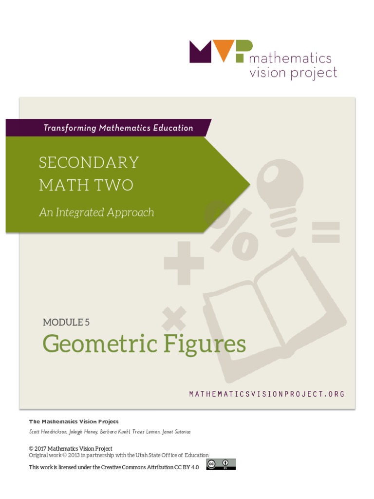 Geometric Figures: Secondary Math Two | PDF | Triangle | Perpendicular