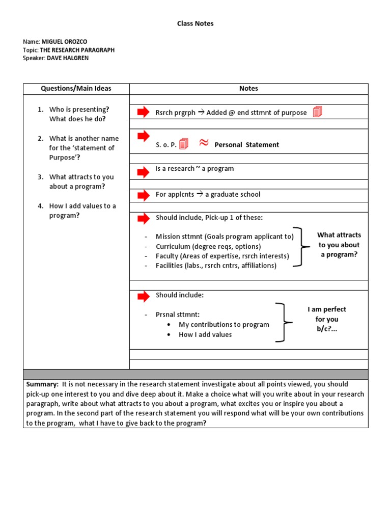 Note-Taking Assignment 3 - Week 3 - Miguel Orozco PDF | PDF