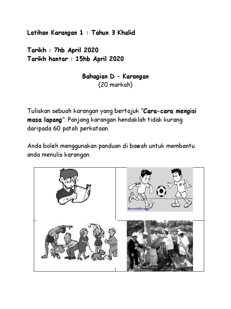 Latihan Karangan 1 Berpandu Pdf Pdf