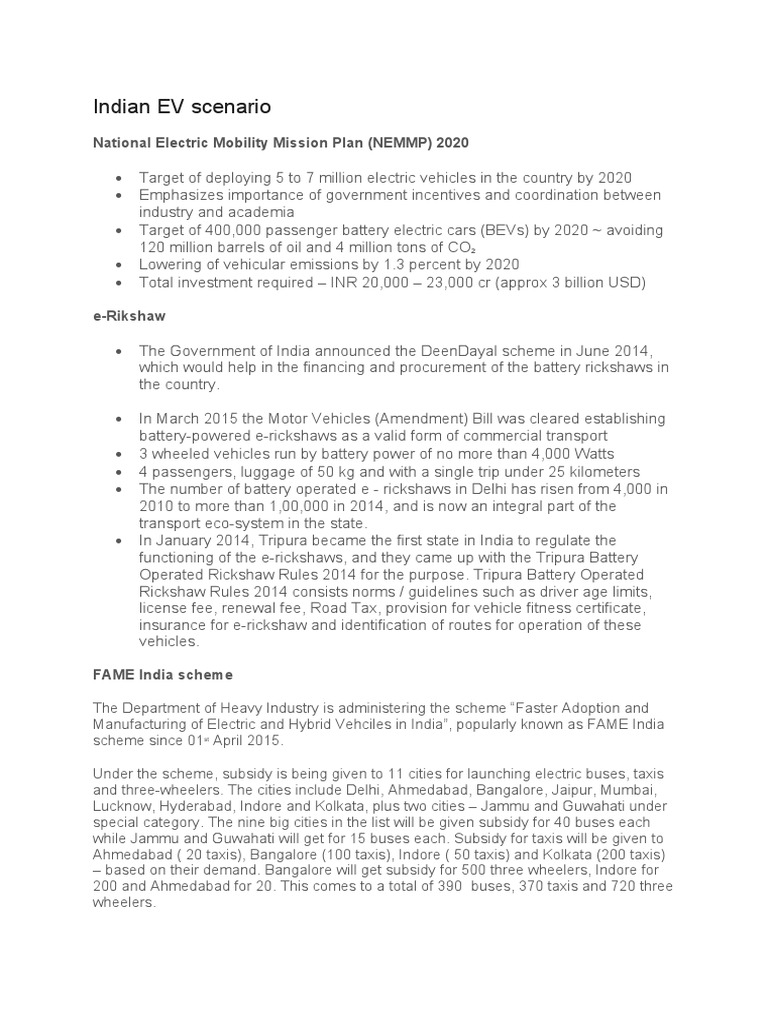 Electric Vehicle Scenario | PDF | Electric Vehicle | Electrical Grid
