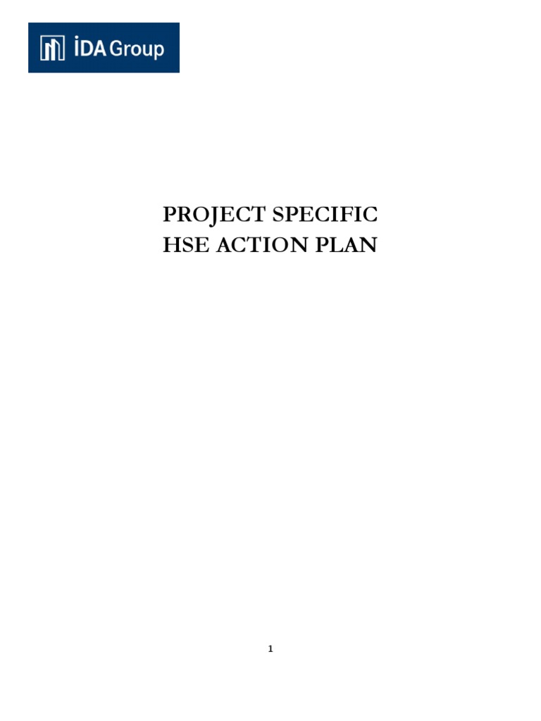 Project-Specific HSE Action Plan | PDF | Crane (Machine) | Personal ...