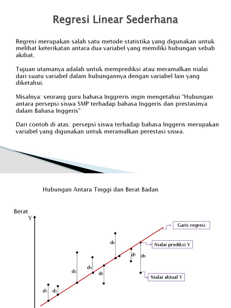 Regresi Linier Sederhana | PDF