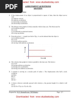CBSE Class 9 Physics Worksheet - Force and Laws of Motion | PDF ...