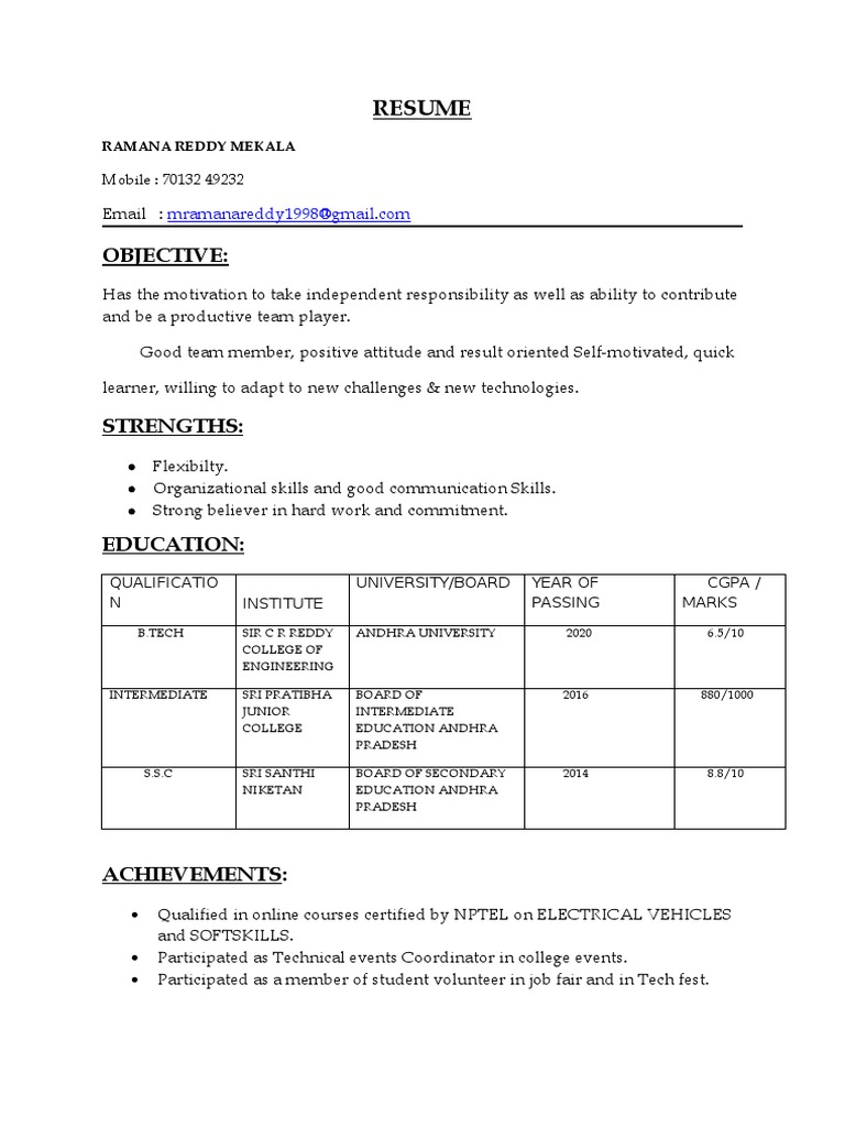 RRM Resume | PDF