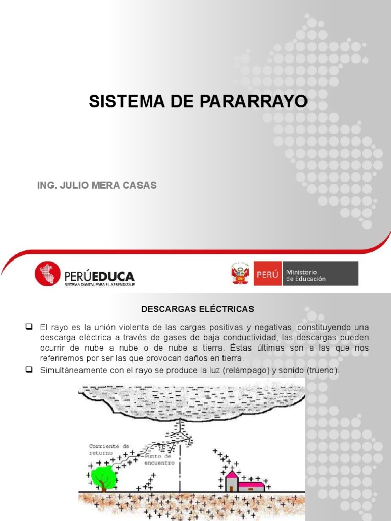 Sistemas de Pararrayos | PDF | Relámpago | Descarga electrostática