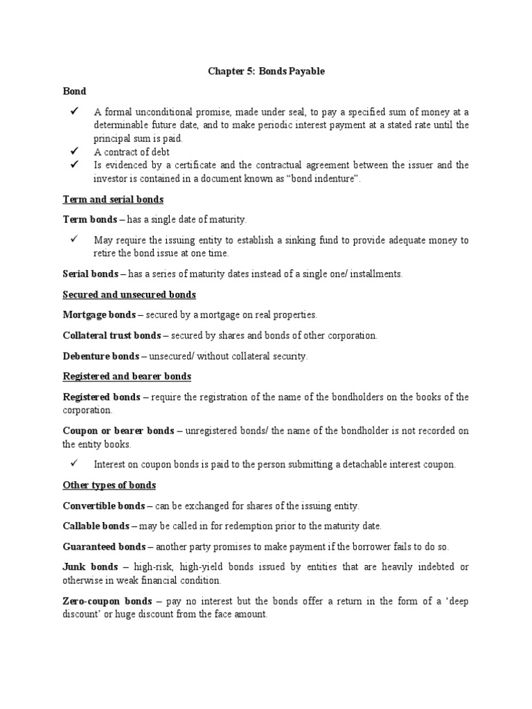A4 Chapter 5 - Bonds Payable | PDF | Bonds (Finance) | Discounting