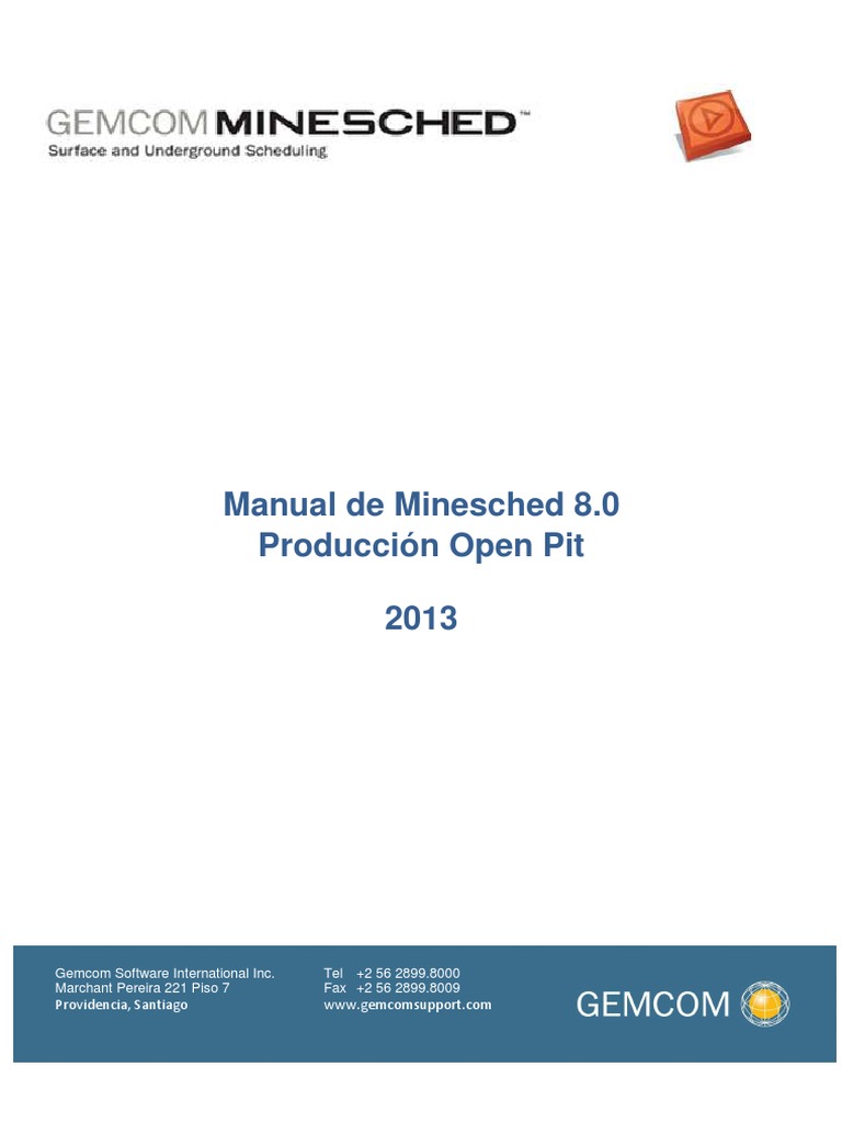 Manual Minesched 8.0 PDF | PDF | Nature
