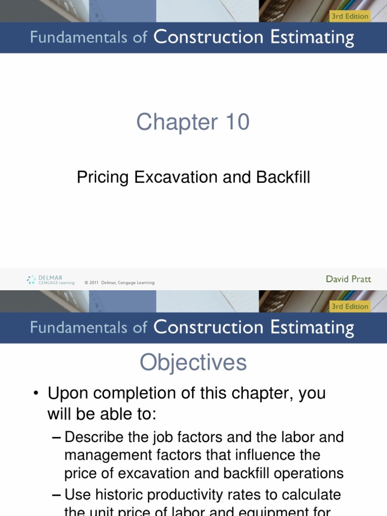 Pricing Excavation and Backfill Work | PDF | Excavation (Archaeology ...