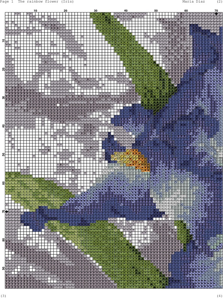 The Rainbow Flower Iris DMC PDF | PDF | Nature