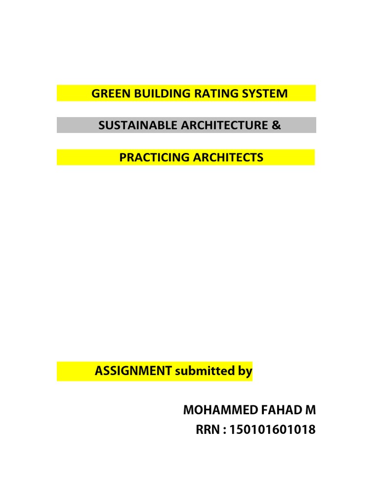 Sustainable Architecture | PDF | Green Building | Sustainable Architecture