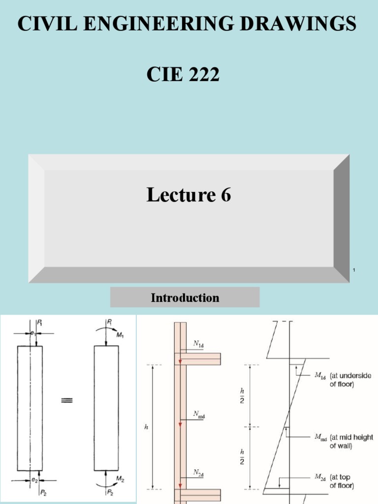 Civil Engineering Drawings CIE 222 | PDF | Building Engineering | Civil ...