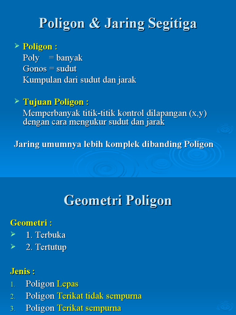 Poligon & Jaring | PDF | Metode & Bahan Ajar