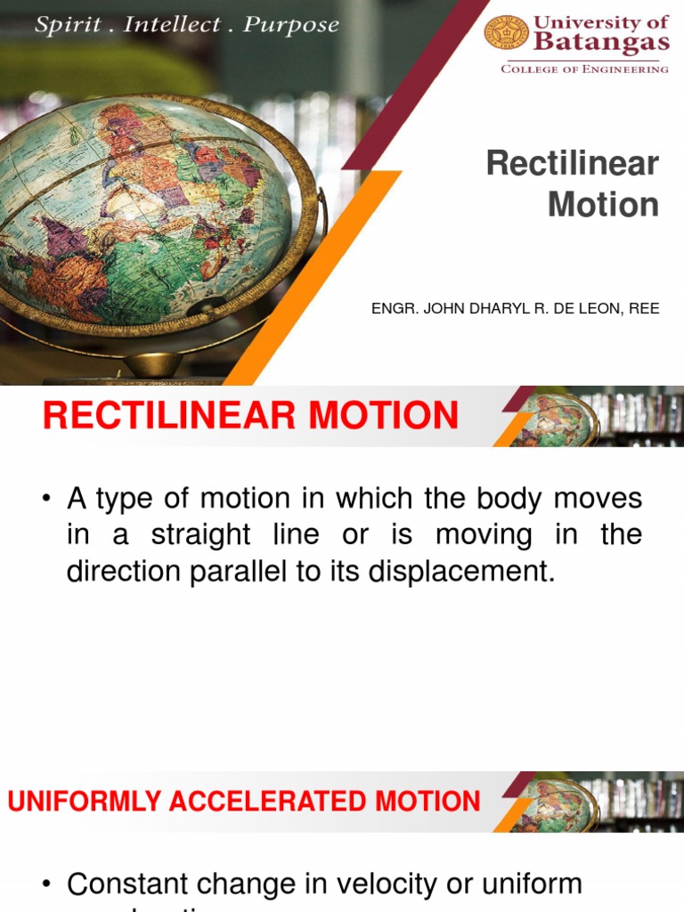 Rectilinear Motion Explained | PDF | Acceleration | Velocity