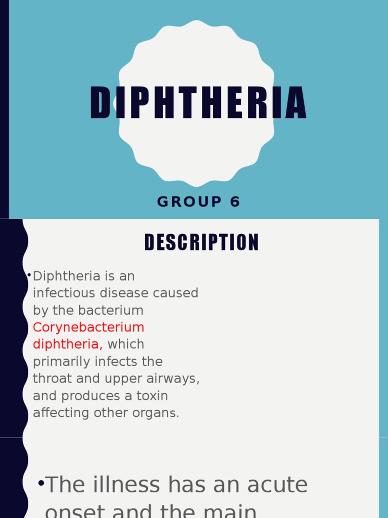 Diphtheria Report | PDF | Epidemiology | Medicine