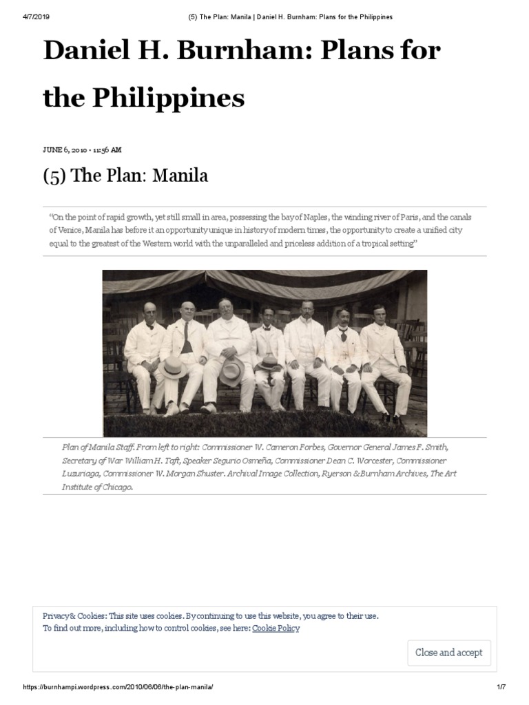 The Plan - Manila - Daniel H. Burnham - Plans For The Philippines | PDF ...