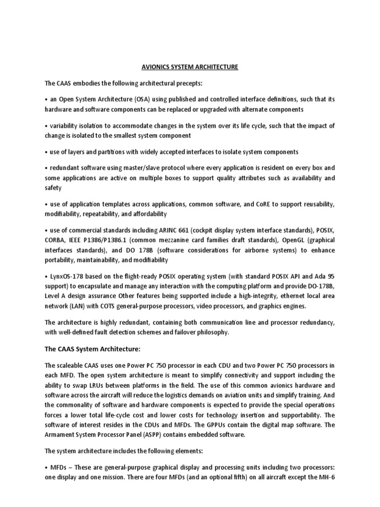 CAAS - Common Avionics Architecture System | PDF | Network Switch | Computer Network