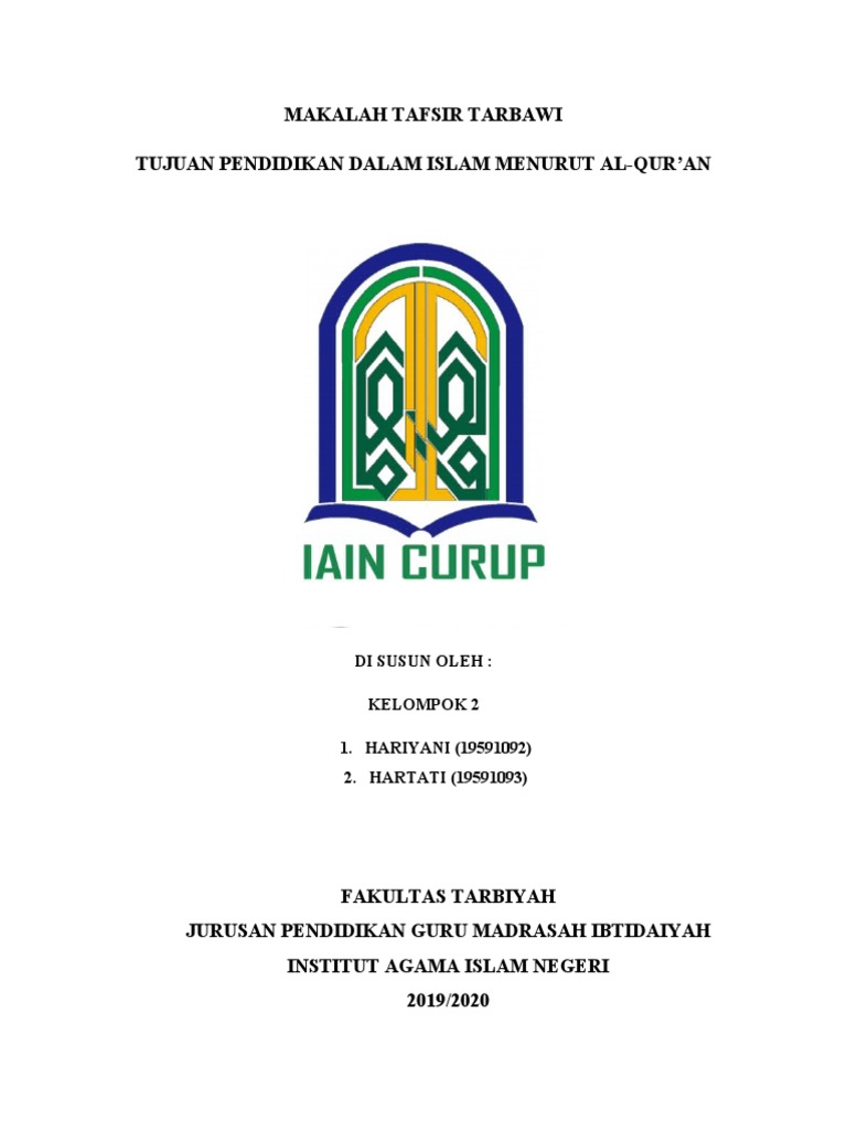 Makalah Tafsir Tarbawi | PDF