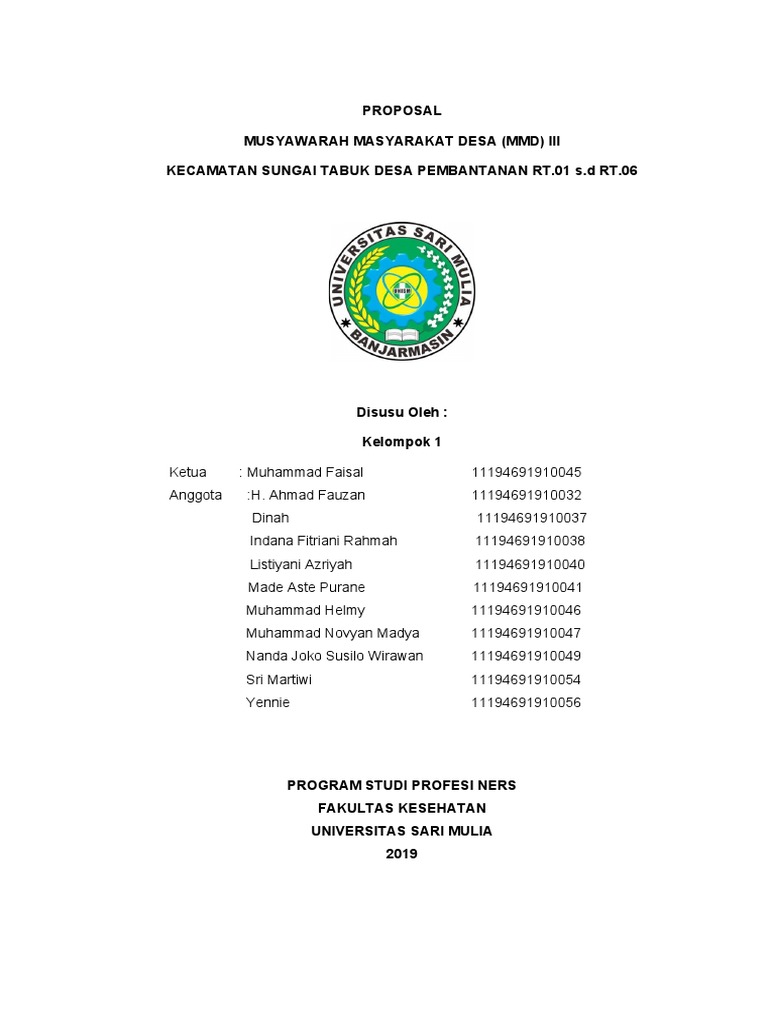 Proposal MMD 3 | PDF | Ilmu Sosial