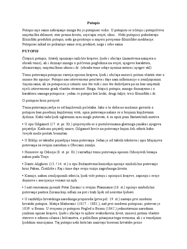 Putopis | PDF