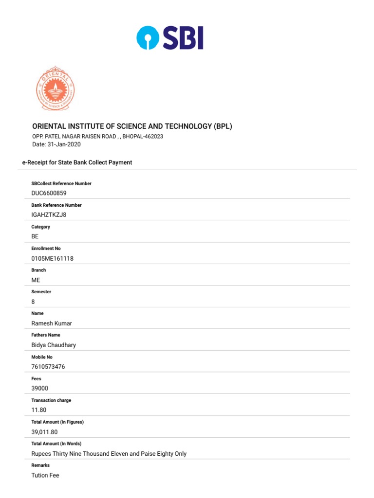 Https WWW - Onlinesbi.com Sbicollect Paymenthistory ...