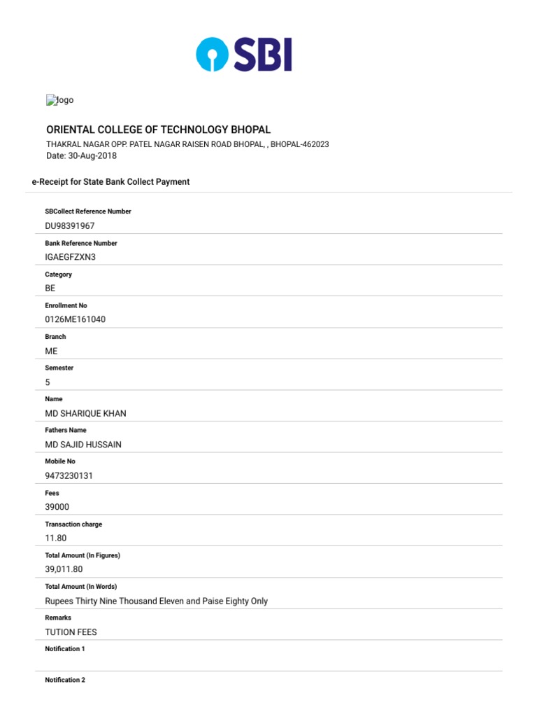 Https WWW - Onlinesbi.com Sbicollect Paymenthistory ...