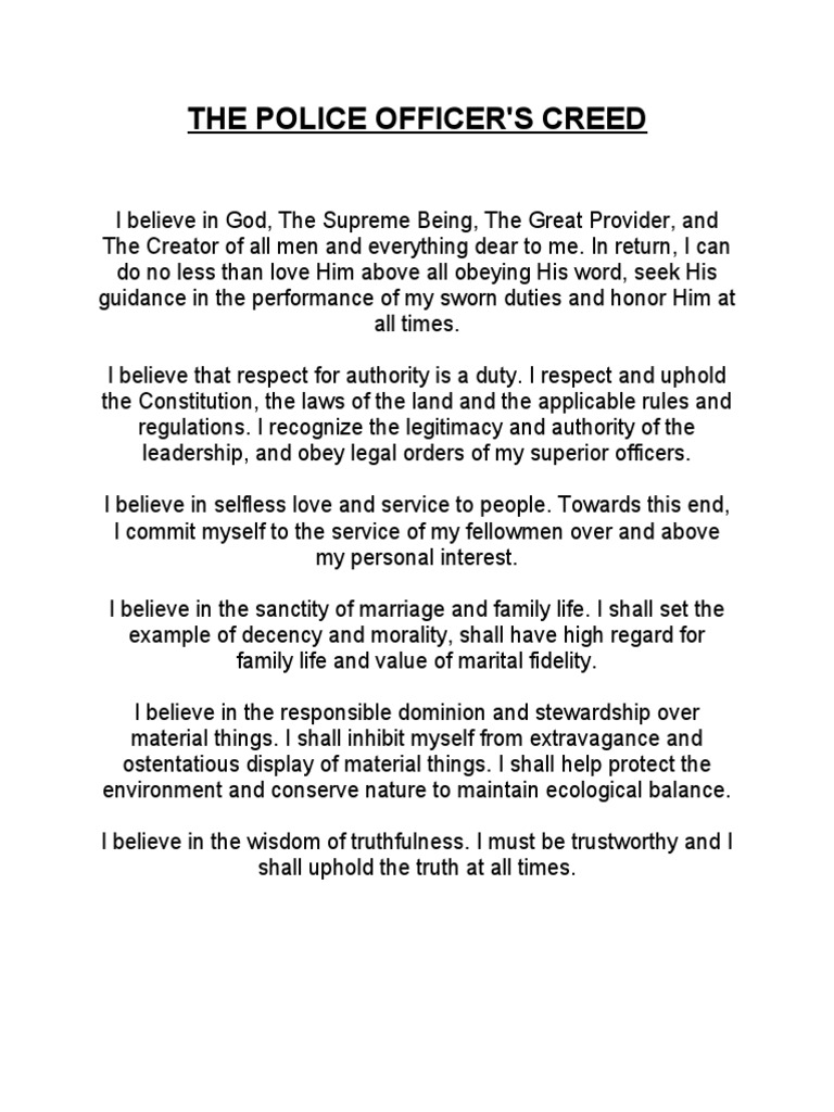 The Police Officer | PDF