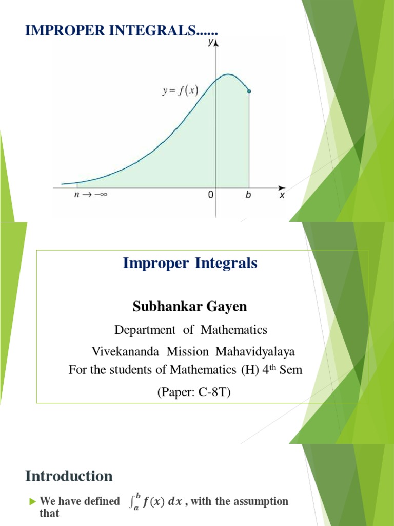 Improper Integrals Final | PDF | Integral | Complex Analysis