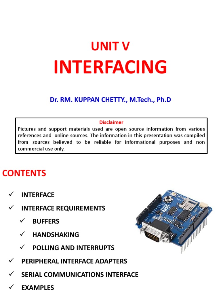 UNIT V-Programmable Peripheral Interface PDF | PDF | Input/Output ...