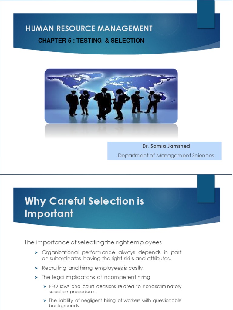 5 - Testing and Selection | PDF | Graphology | Polygraph