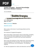 Biophysical Energy | PDF | Human Body | Electricity