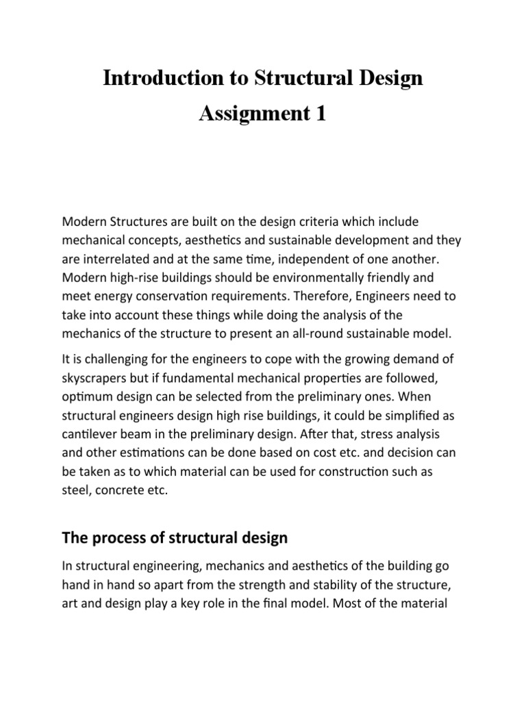 Introduction To Structural Design | PDF | Buckling | Economic Sectors