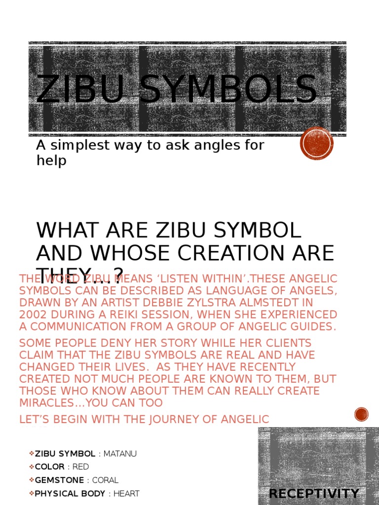 Zibu Symbols: A Simplest Way To Ask Angles For Help | PDF