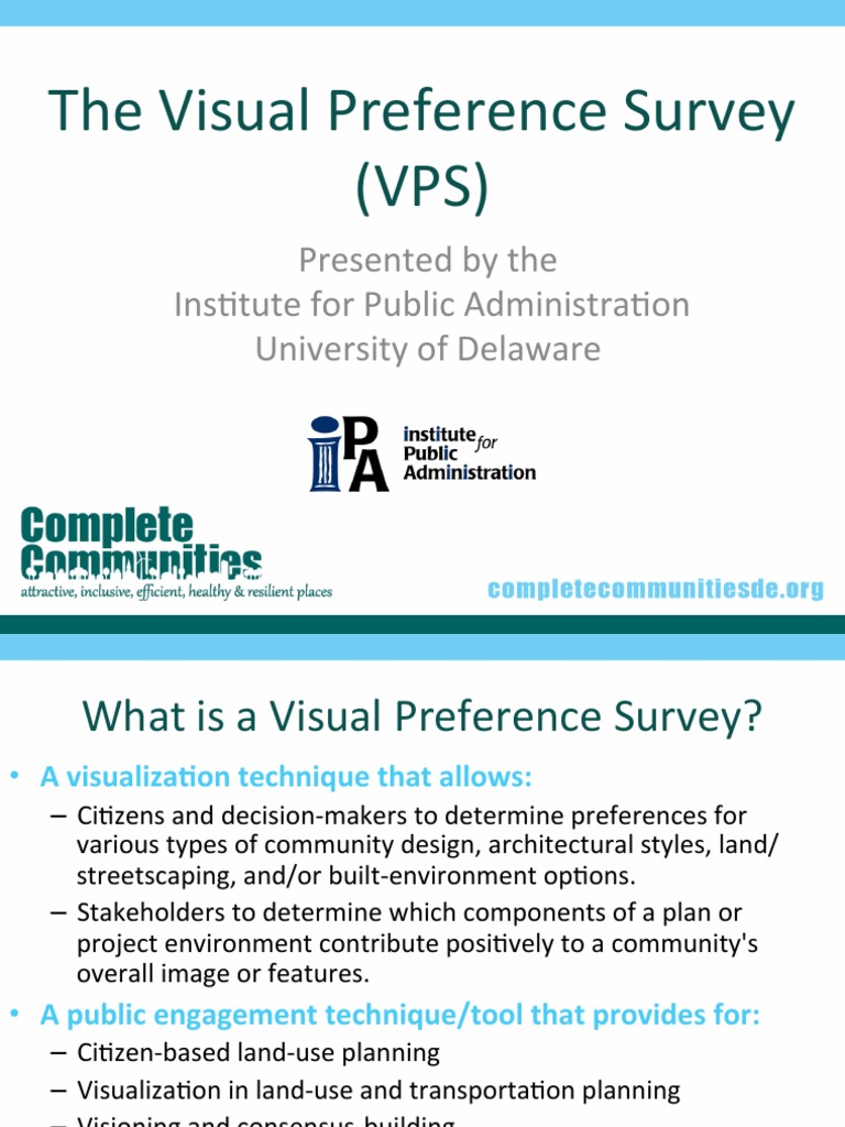 Visual Preference Survey PPT 122ow1r | PDF | Survey Methodology | Science Visual Preference Survey PPT 122ow1r | PDF | Survey Methodology | Science