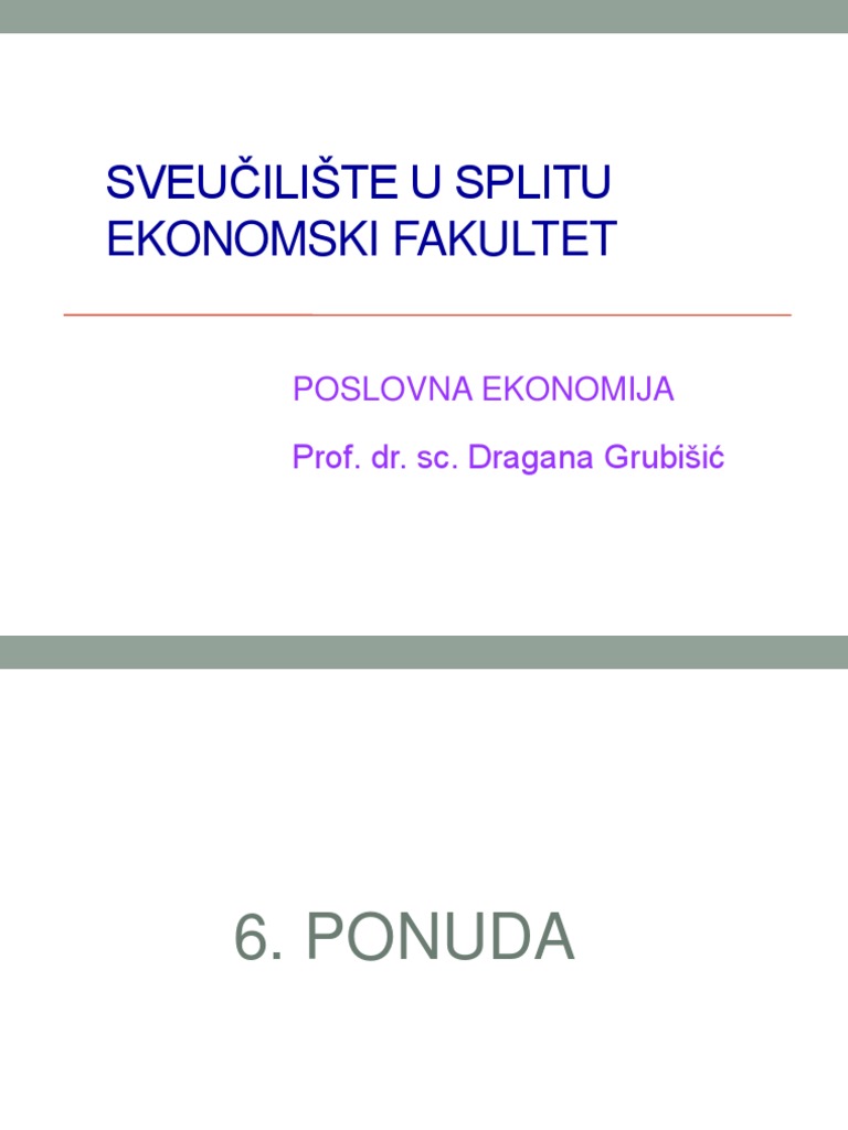 6 Ponuda | PDF