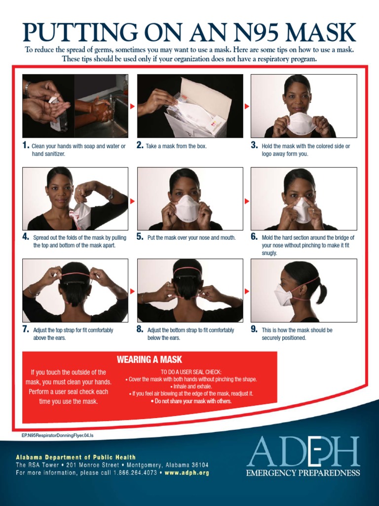 N95 Mask Donning Instructions | PDF