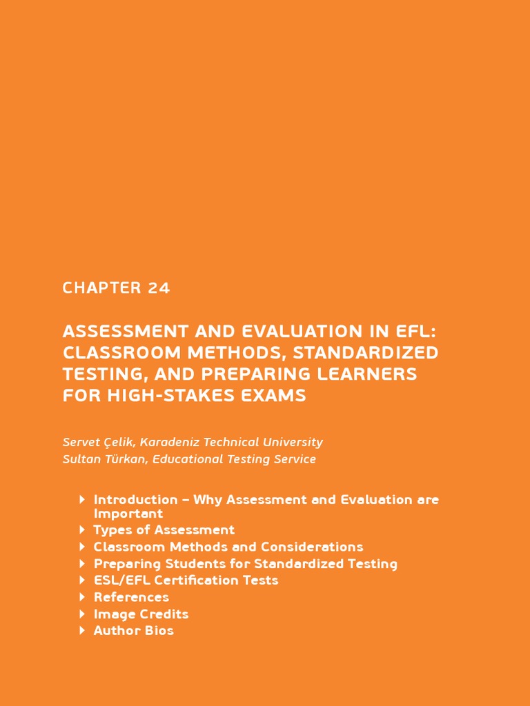 Assessment - and - Evaluation (EFL Classroom) | PDF | Educational ...