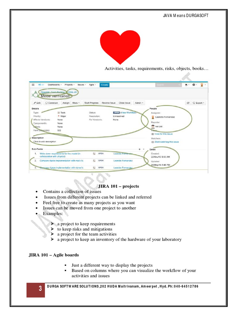 JIRA 101 - Projects: Java Means Durgasoft | PDF