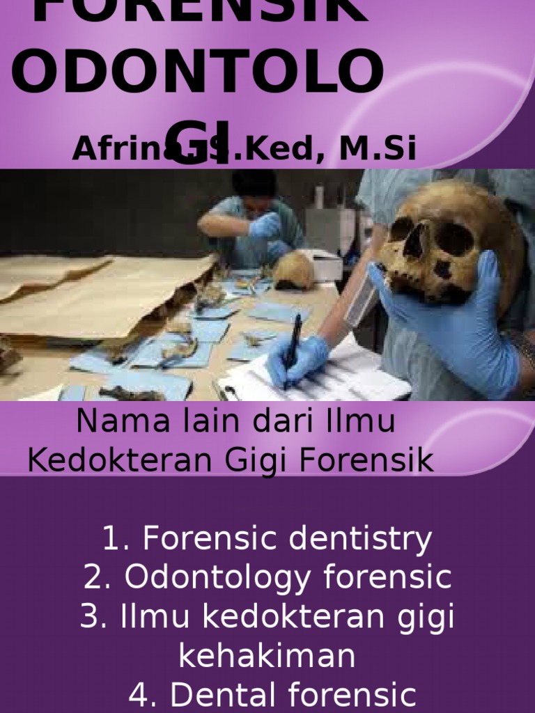 Forensik Odontologi | PDF