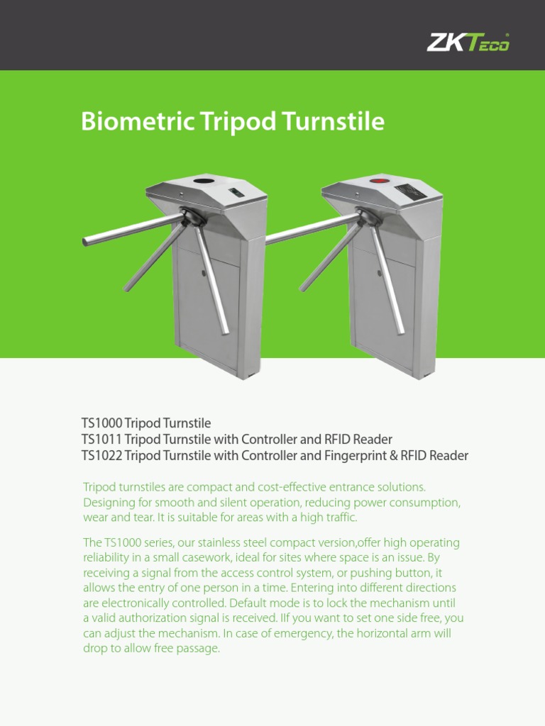 TS1000 Series | PDF | Radio Frequency Identification | Access Control